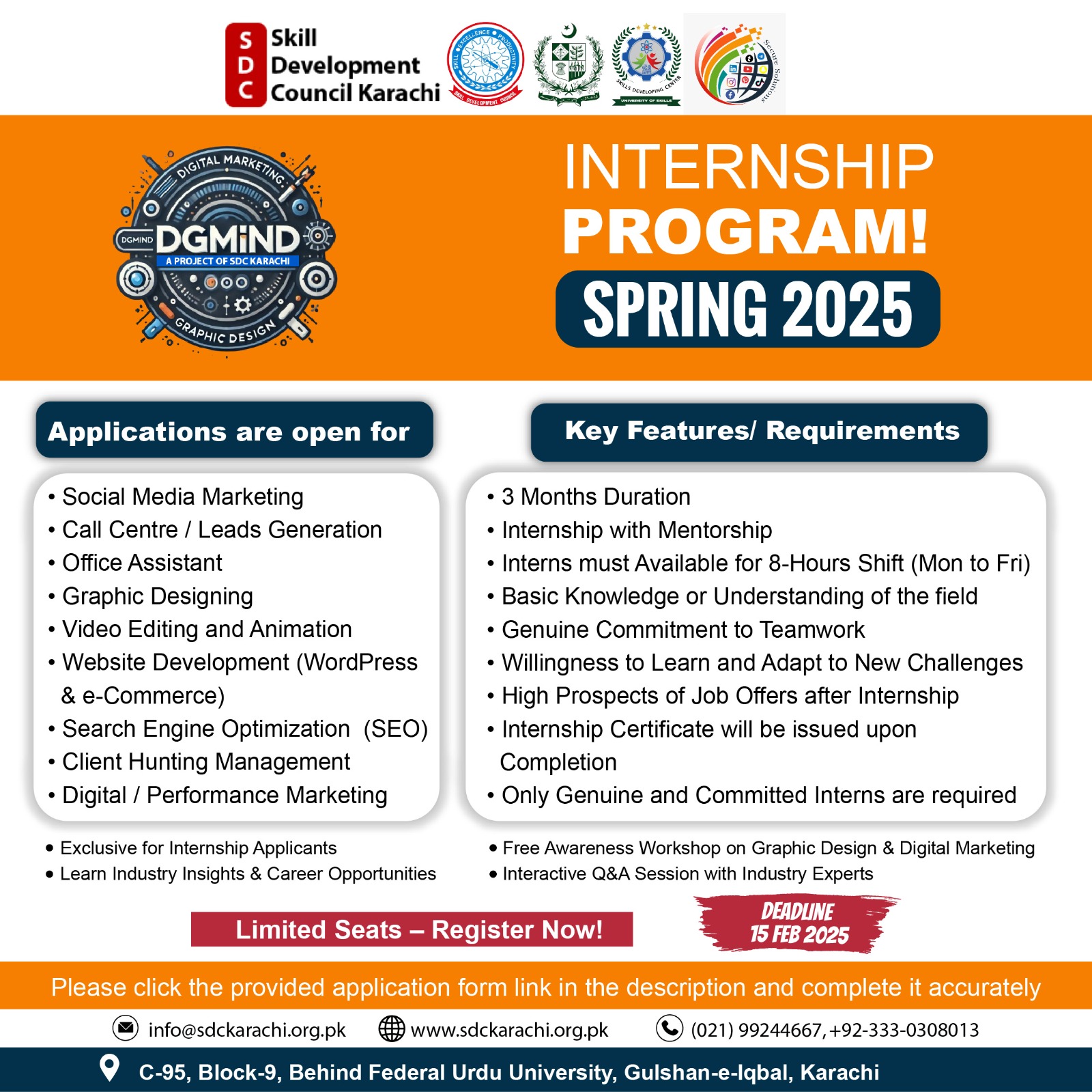 Internship Program Registration - SDC